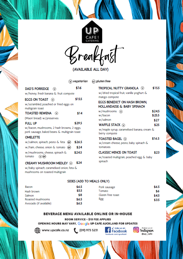 Best Cafe in Auckland CBD | Up Cafe